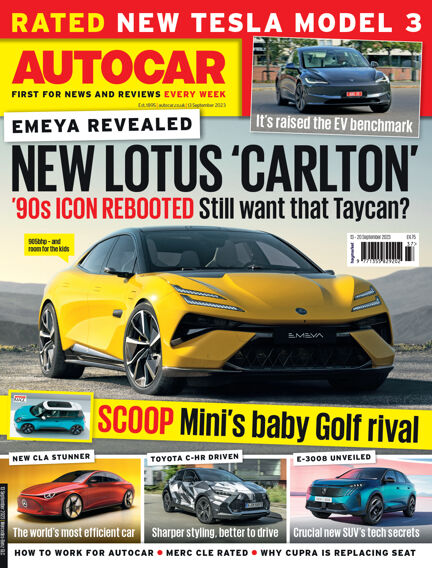 13 September, 2023 - Autocar Magazine - 1000's of magazines in one app