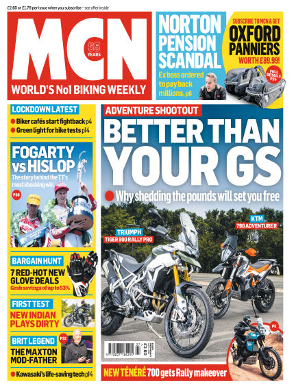 1 July 2020 - Motorcycle News (MCN) Magazine - 1000's of magazines in one app