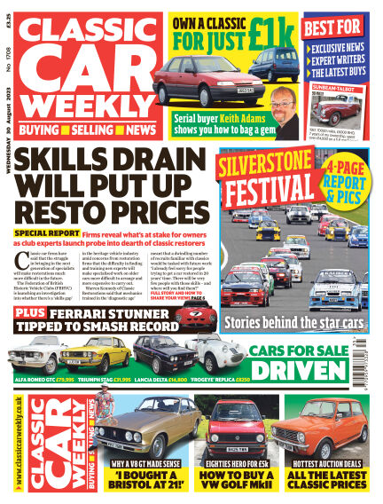30 August, 2023 - Classic Car Weekly Magazine - 1000's of magazines in ...