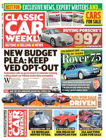 30 October 2024 - Classic Car Weekly Magazine - 1000's of magazines in ...