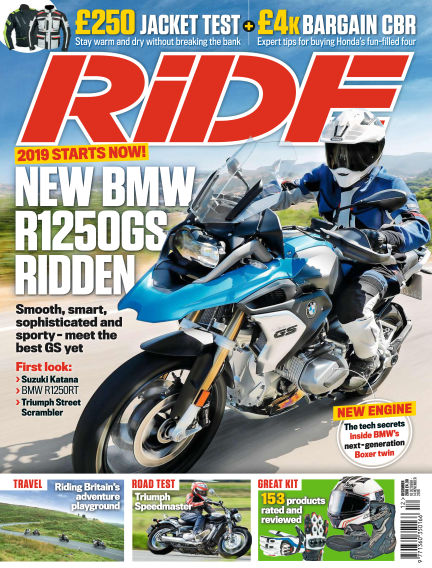 10 October, 2018 - RiDE Magazine - 1000's of magazines in one app