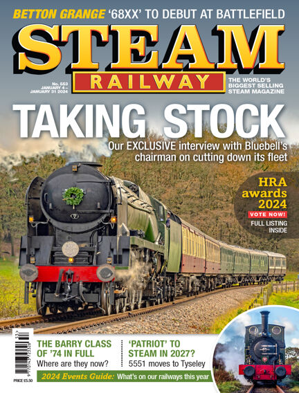 4 January 2024 - Steam Railway Magazine - 1000's of magazines in one app