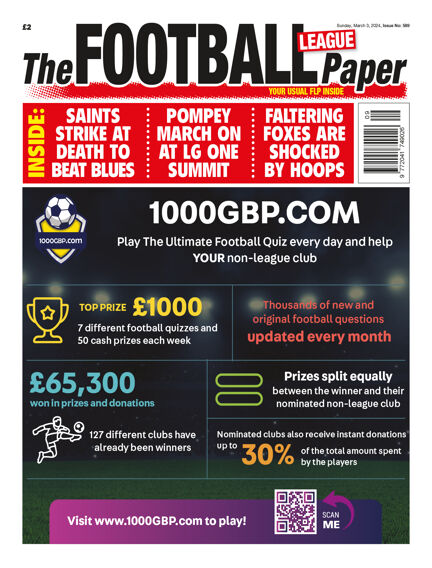 The Football League Paper - 1000's of magazines in one app
