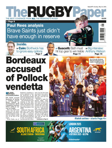 Page 2 - The Rugby Paper - 1000's of magazines in one app