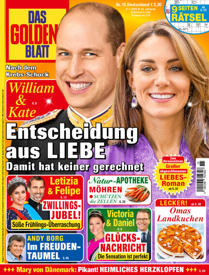 Lies 6 April 2024 - Das Goldene Blatt auf Readly – die ultimative Magazin-Flatrate. Tausende ...