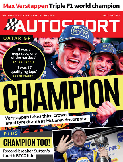 12 October, 2023 - Autosport Magazine - 1000's of magazines in one app
