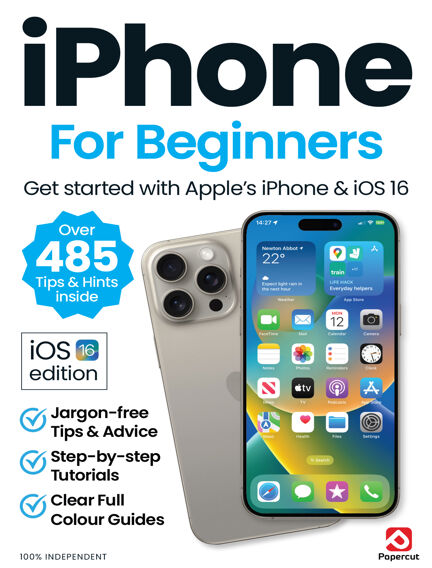 iPhone & iOS 16 For Beginners Magazine - 1000's of magazines in one app