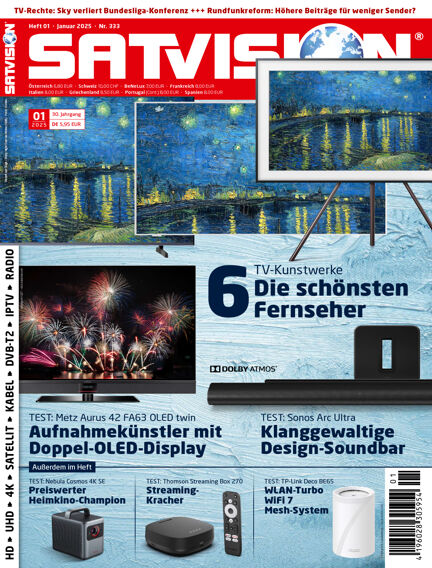 Lies 20. Dezember 2024 - SATVISION auf Readly – die ultimative Magazin-Flatrate. Tausende ...