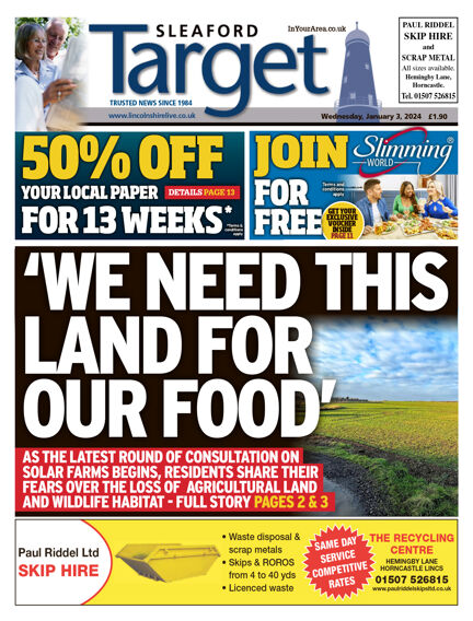 Sleaford Target Magazine - 1000's of magazines in one app