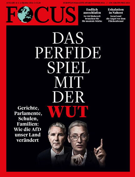 Read FOCUS Magazin magazine on Readly - the ultimate magazine subscription. 1000's of magazines ...